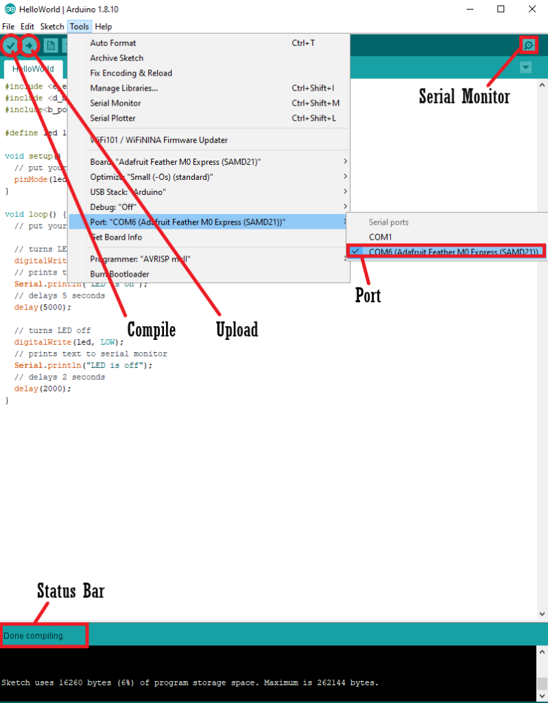 Setting Up Arduino Open Source Leg 